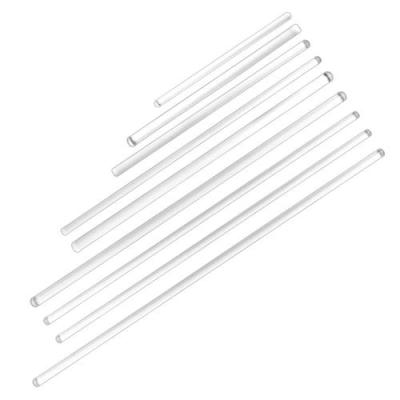 China Two Ends Round Laboratory Clear Glassware Glass Stirring Rod Price for sale