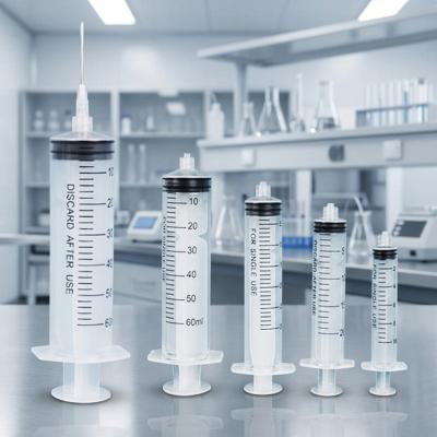 China Disposable Screw-top Veterinary Syringes 10mL Clear Plastic Individually Packaged for Animal Injection & Liquid Medicine for sale