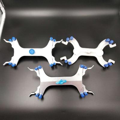 China Factory Supply Customizable Acid Alkaline Butterfly Clip Glass Burette Clamp Marble Titration Stand Square Shape for Laboratory for sale