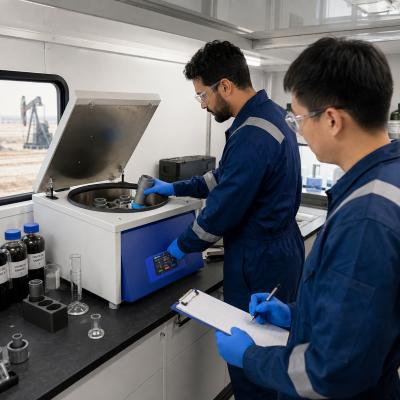 China Cenlee Petroleum Water Content Centrifuge 4000rpm Heated Oil Test Machine 4x100ml Centrifuge for sale