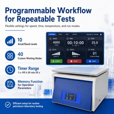 China Cenlee DL5A Heated Oil Testing Centrifuge 4x100ml Aluminum Horizontal Rotor Water Content Tester with Temperature Range 80C for sale