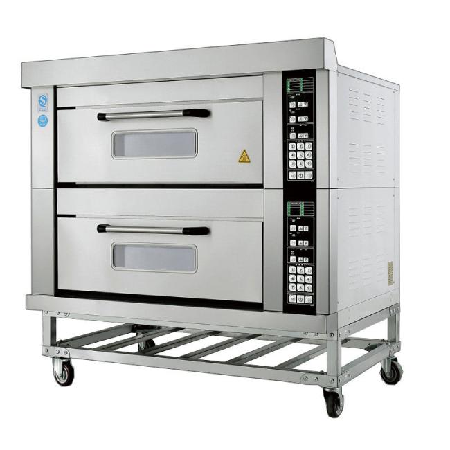 Deluxe Electric Oven Micro-computer Intelligent Control Smart Preset Menu Function 2 Decks 4 Trays Electric Baking Ovens