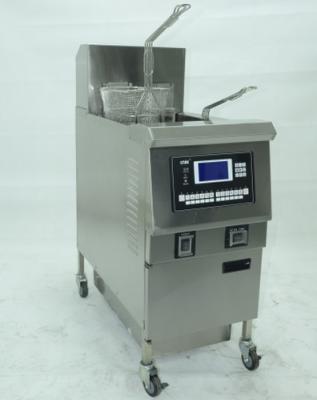 China Meat Donut Potato 25L Electric Automatically Lift Open Fryer 1 Year Warranty for sale