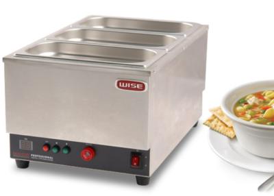 Countertop εξοπλισμός ηλεκτρικό Bain Marie τρία τροφίμων πρόχειρων φαγητών μαγκάών τροφίμων δεξαμενή
