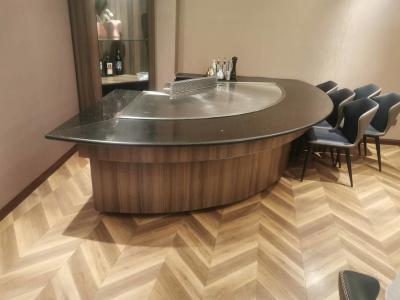 Cina Teppanyaki personalizza la superficie commerciale del piatto del ferro della griglia di Teppanyaki di rettangolo dell'attrezzatura GPL del buffet in vendita