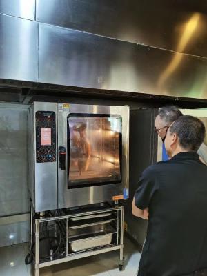 Cina macchina elettrica della cucina occidentale di 16.4kw 50Hz forno combinato 10*GN 1/1 di dieci strati in vendita