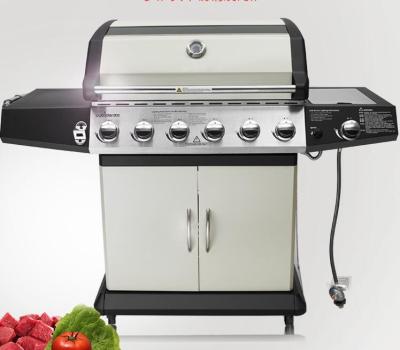 Cina Attrezzatura commerciale per il picnic, 4 - 6 bruciatori della cucina della griglia del gas del BBQ del propano di LP in vendita
