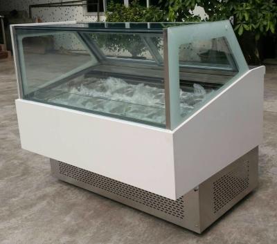 China Commercial Refrigerator Freezer 45 Degree Ice Cream Cupboard with Aspera Compre for sale