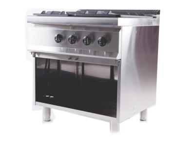 China Gas 4 Burner Stove Gas Oven Western Kitchen Equipment 800*700*920mm for sale