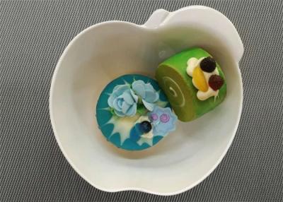 China Apple Shape Melamine Dinnerware Bowl Diameter 15cm Weight 154g White Porcelain Bowl for sale