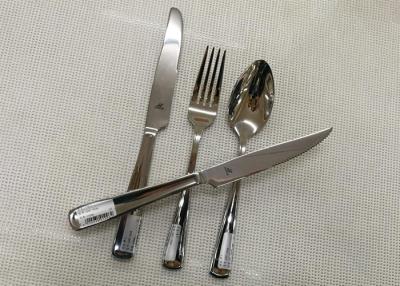 China Sistemas de los platos y cubiertos del acero inoxidable 304# de 20 pedazos de filete del cuchillo de la cena de la bifurcación de la cuchara de la porción en venta
