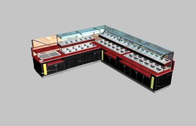 Cina YXCN-7800 7m marble surface fresh/hot combination buffet counter in vendita