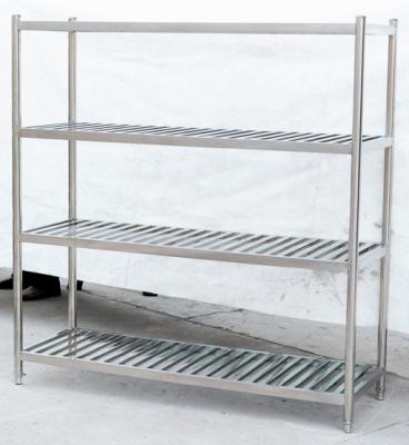 Cina Attrezzatura d'argento 1200x500x1550mm, scaffale di approvvigionamento dell'acciaio inossidabile di stoccaggio di 4 file in vendita