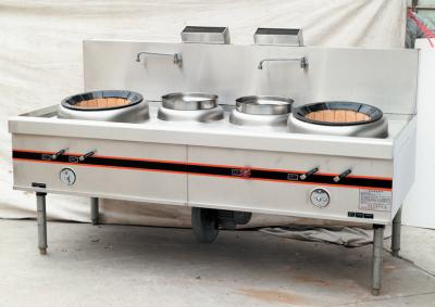 China Commercial Gas Two Burner Cooking Range for sale