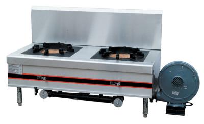 China DS-PRB-1470 Stainless steel gas stock pot range two burner for sale