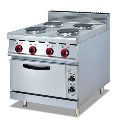 Cina Fornello capo 4/6 elettrici occidentali della piastra riscaldante dell'attrezzatura della cucina con il forno ZH-TE-4 in vendita