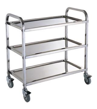China Disassembly-Assembly Type Round Tube Stainless Steel Trolley Welding-type Square Tube Stainless Steel Trolley for sale