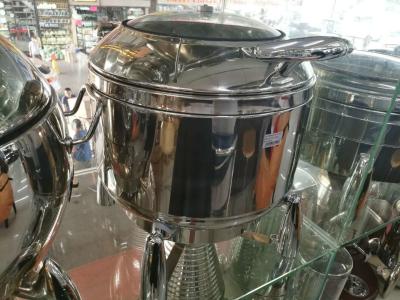 Cina Colpisca lo scaldino della minestra di Roung delle pentole dell'acciaio inossidabile degli articoli con la finestra di vetro/coperchio 10Ltr in vendita