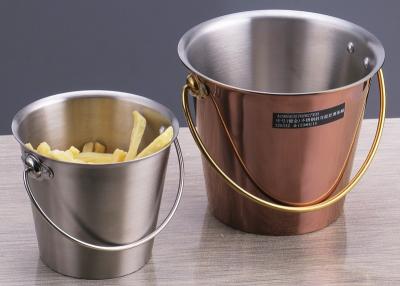 China Portable Gold plated Porcelain Dinnerware Sets / Round Fried Chicken Bucket for sale