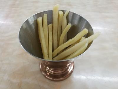 Cina Rosa - l'acciaio inossidabile di colore dell'oro scheggia il contenitore dello spuntino del secchio delle patate fritte della tazza/argento in vendita
