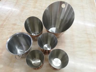 Cina Rosa - l'acciaio inossidabile di colore dell'oro scheggia il contenitore dello spuntino del secchio delle patate fritte della tazza/argento in vendita