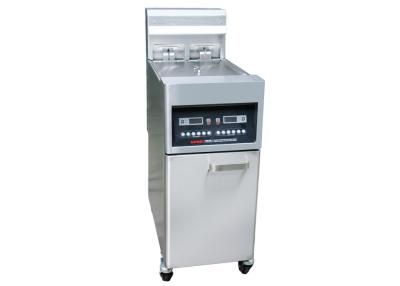 Cina friggitrice elettrica commerciale 28Liters con il pavimento ad un solo serbatoio di filtrazione - tipo in vendita