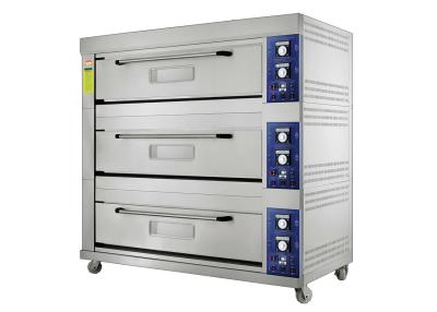 Large Capacity Gas Baking Ovens with Stainless Steel Housing Toughened Glass Door