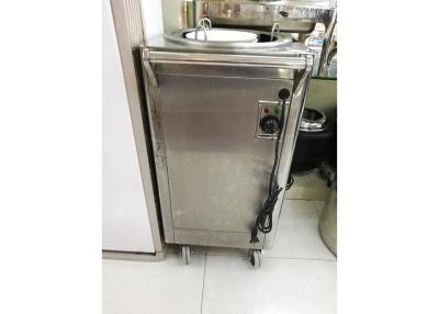 China 1-Holder Electric Plate Warmer Cart Capacity 50 Dishes, Single Heated Dish Dispenser, Commercial Buffet Equipment for sale