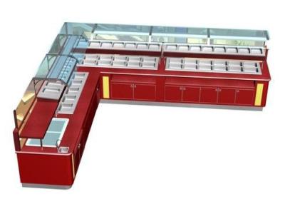 Cina Attrezzatura commerciale del buffet del ristorante a forma di L, L (6325+4700) x W1000 x H (850+650) millimetri in vendita