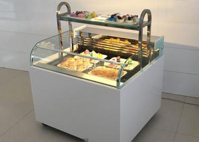 China Customized Open Type Sandwich Display Cabinet With LED Light Refrigeration Food Cake Showcase for sale