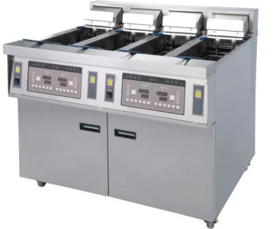 Cina Attrezzature commerciali inossidabili/4x13L quattro della cucina - friggitrice di Cylider con il Governo in vendita