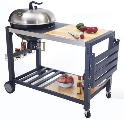 Εξωτερική εμπορική BBQ ξυλάνθρακα εξοπλισμών κουζινών σχάρα με το γραφείο και τον πίνακα