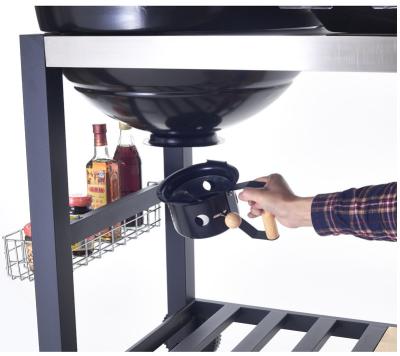 Cina Griglia commerciale esterna del BBQ del carbone delle attrezzature della cucina con il Governo e la Tabella in vendita