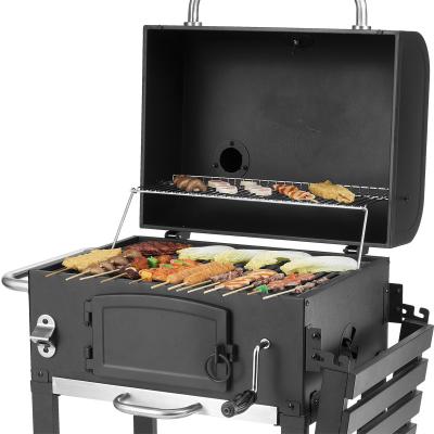Cina Fumatore commerciale classico della griglia del BBQ del carbone del cortile del barbecue delle attrezzature della cucina con il carrello in vendita