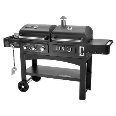 Cina Fiammeggi griglie combinate all'aperto del BBQ doppio del gas combustibile/carbone delle attrezzature commerciali della cucina della sicurezza in vendita