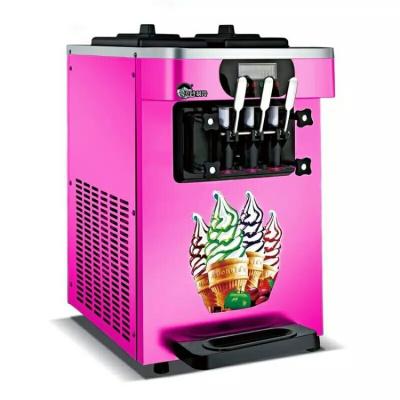 China R410 het Commerciële Bureau van de Ijskastdiepvriezer/Zachte het Roomijsmachine van de Lijstbovenkant met Drie Aroma's Te koop