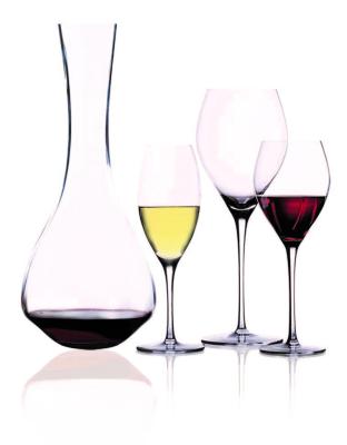 Cina Vetro nobile ed elegante estremo della trasparenza di marca eccellente, vino rosso, alto silicato del boro, regali di lusso infrangibili in vendita