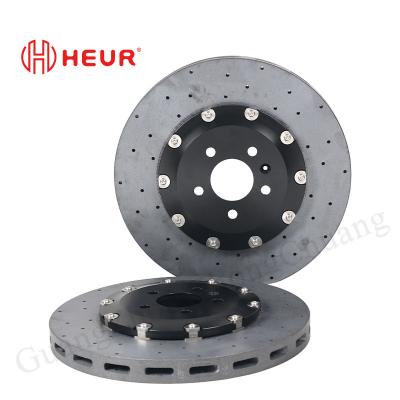 Cina Disco in ceramica di carbonio per Honda Civic Odyssey Upgrade 380*36mm Front Set in vendita