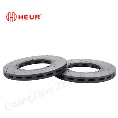 Cina Dischi ceramici in carbonio per freni HEUR Porsche 992 GT3RS (upgrade) - 380x32mm set posteriore in vendita
