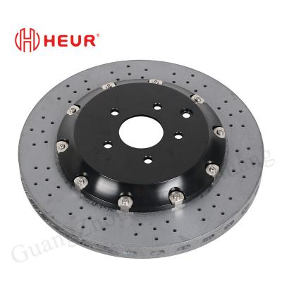 Cina Disco in ceramica di carbonio per il freno per Nissan Gt R35 sostituzione 380*28mm set posteriore in vendita
