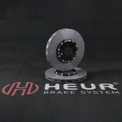 Cina Dischi ceramici a carbonio per freni HEUR per Tesla modello X - 400x38mm Set anteriore in vendita