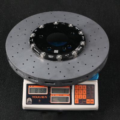 Cina Dischi ceramici a carbonio per freni HEUR per Tesla modello X - 400x38mm Set anteriore in vendita
