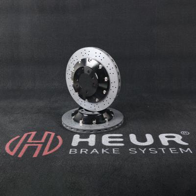 China Heur Carbon Ceramic Brake Disc For Tesla Model S Y 3 Refit 380*28mm Rear Set for sale