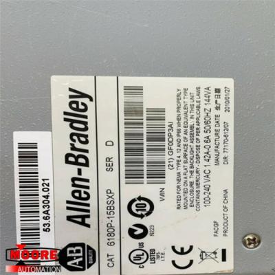 China 6180P-15BPXP 6180P15BPXP Allen Bradley AB Farbbildschirm- und Tastatur-/Bildschirminput und 90-264V Wechselstrom zu verkaufen