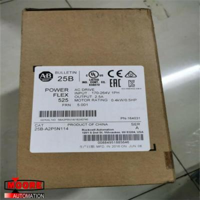 중국 1 단계를 가진 25B-A2P5N114 25BA2P5N114 알렌 브레들리 AB PowerFlex 525 드라이브 판매용