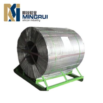 Cina Il silicio CaSi del calcio di elevata purezza ha svuotato il cavo come Desulfuration per la fabbricazione dell'acciaio in vendita