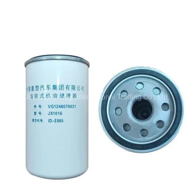 China Peças do sistema elétrico Bateria para caminhão Sino HOWO 371HP Filtro de óleo do motor Vg1246070031 à venda