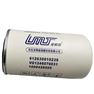 China Elementos de filtro de óleo de motor Vg1246070031 para motores padrão de peças de camião HOWO A7 à venda