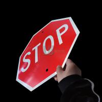 China Printing STOP Sign Sticker With High Reflection Reflective Tape for sale