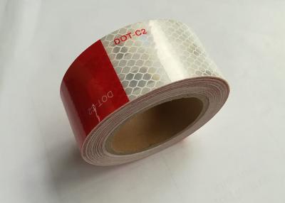 Cina Nastro riflettente bianco rosso del veicolo retro per prismatico autoadesivo delle automobili in vendita